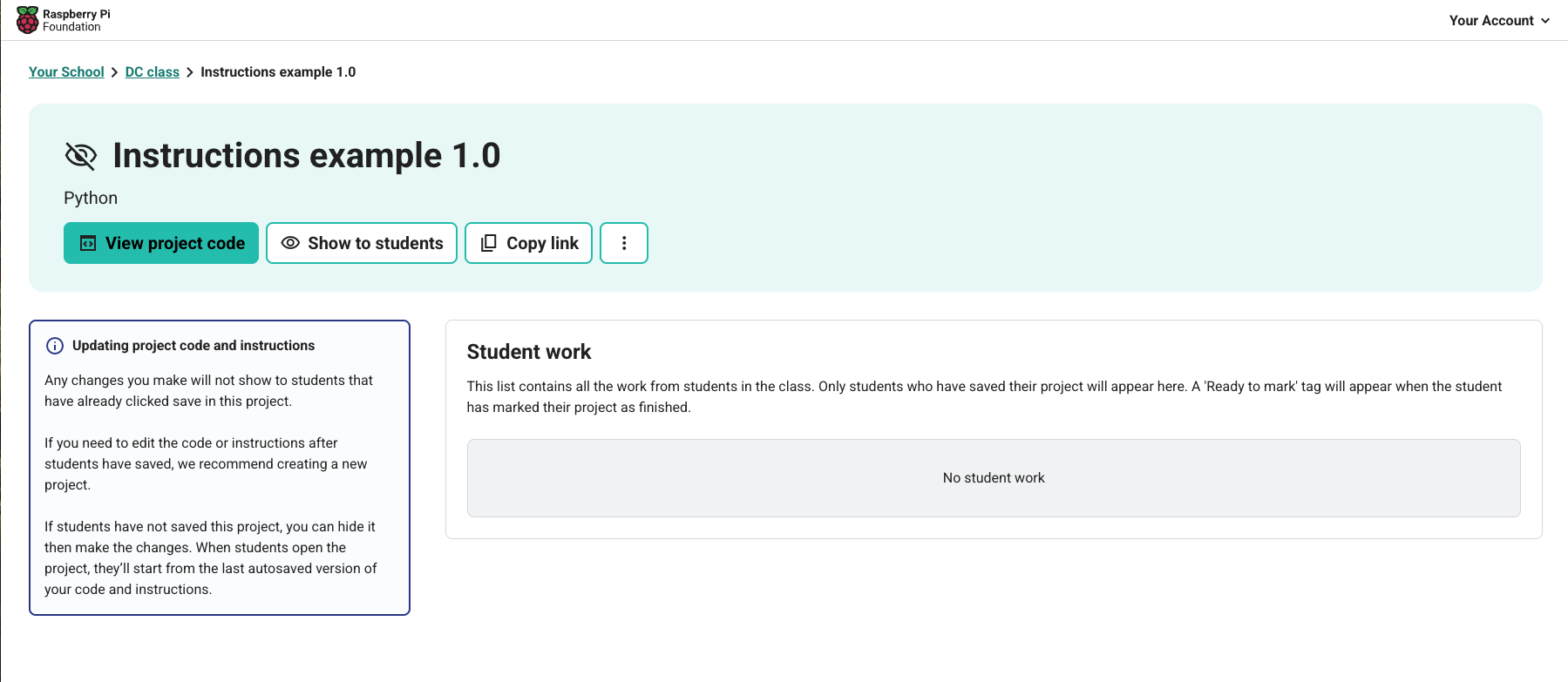 How to add instructions to projects – Code Editor Help Center
